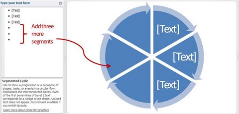 Easy Spoke Diagram Template using SmartArt
