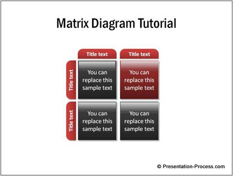 Simple Matrix PowerPoint Diagram