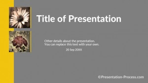 Flat Design Templates for PowerPoint Title Slide